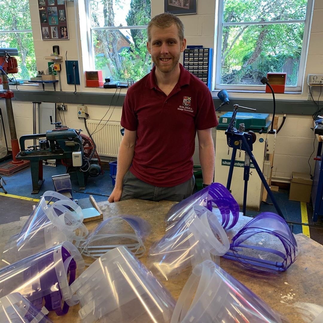 Solihull School donates visors to medical staff - The Solihull Observer